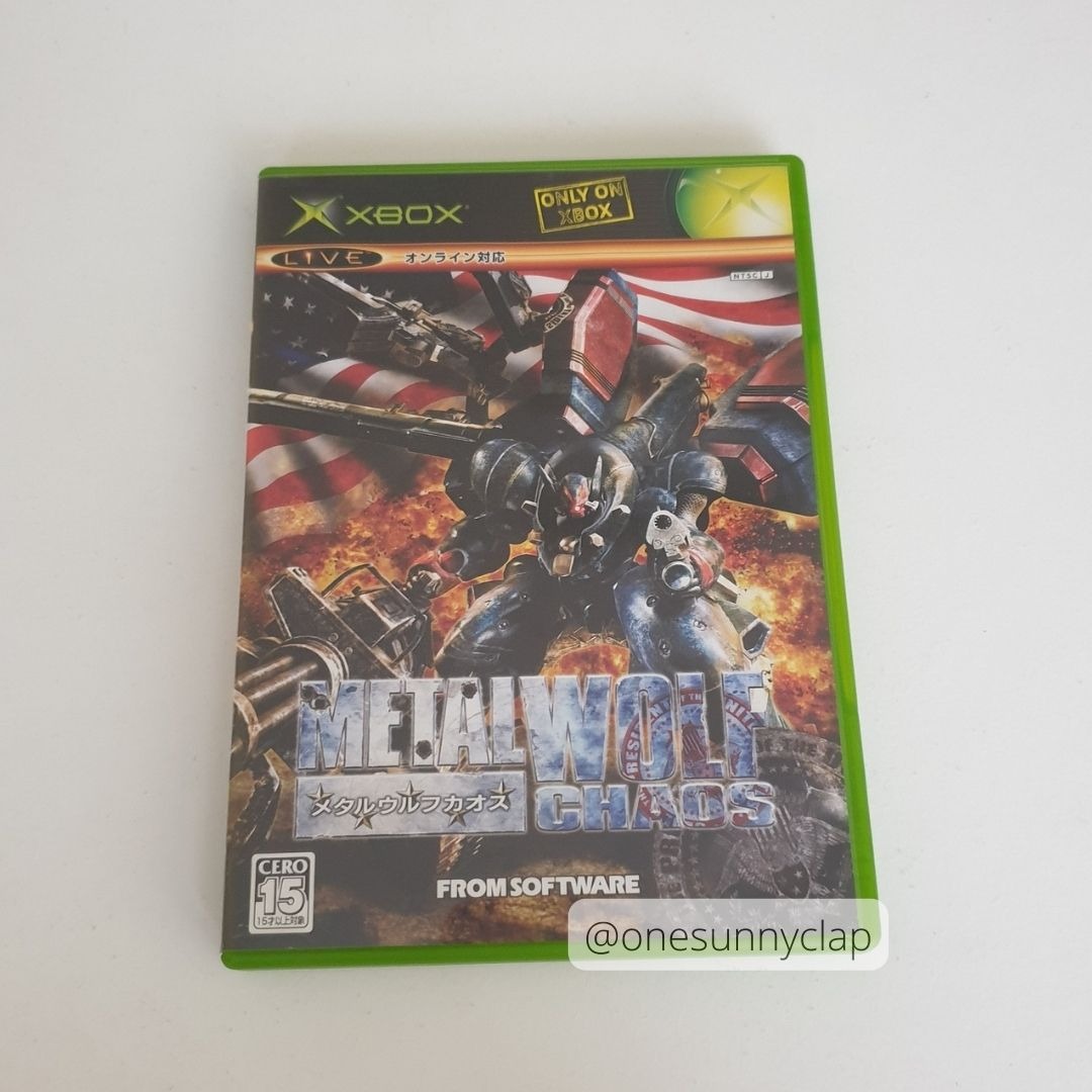 Xbox Classic Original Metal Wolf Chaos Game NTSC-J With Manual 1st ...