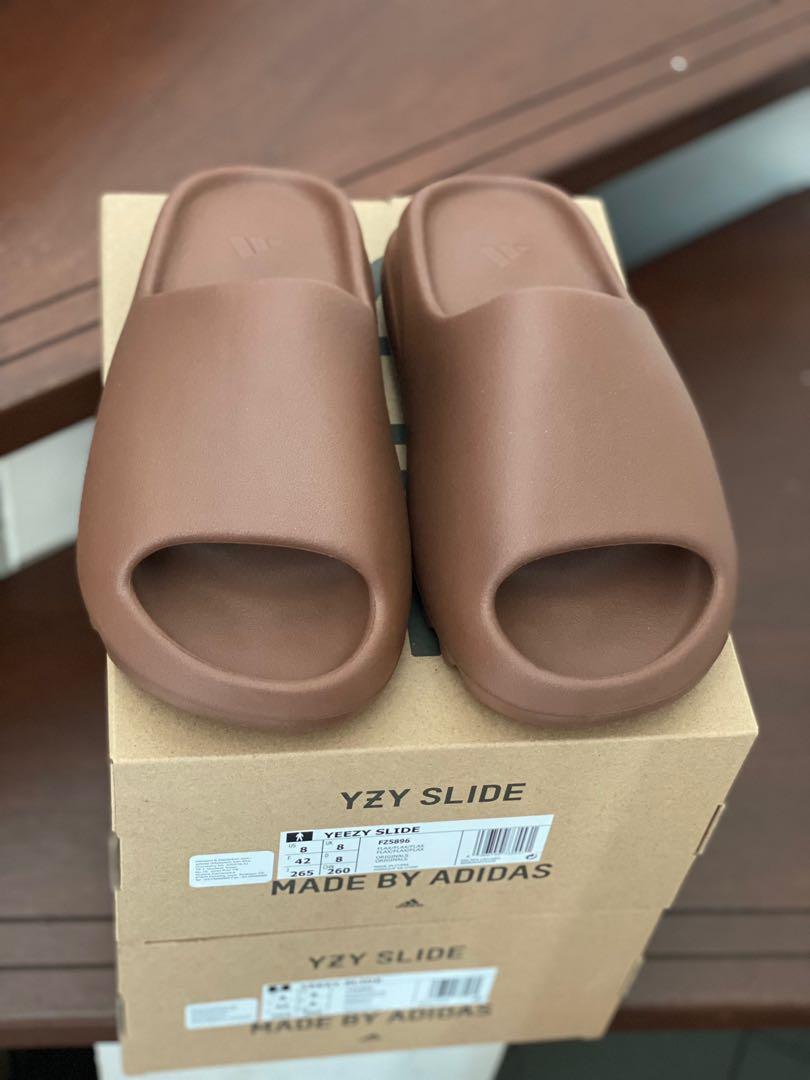 Adidas Yeezy Slide Flax, Men's Fashion, Footwear, Flipflops and Slides ...
