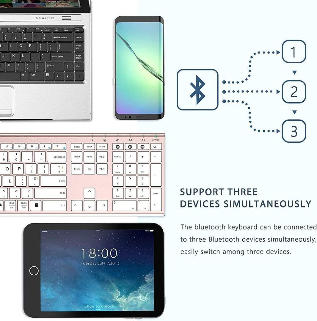 [1352] Jelly Comb Multi Device Bluetooth Keyboard, Wireless ...