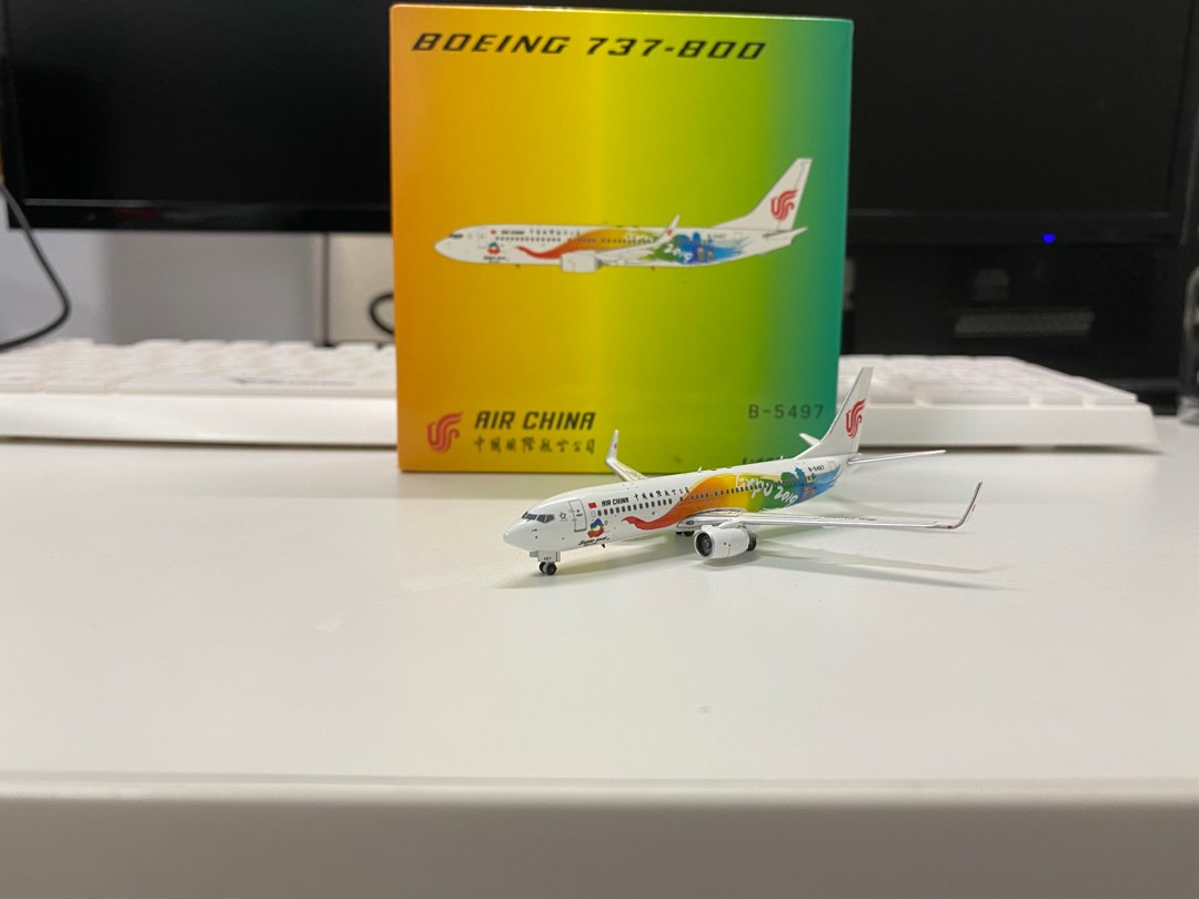 1:400 Panda Models Boeing 737-800 Air China Expo 2019 Livery B-5497 ...