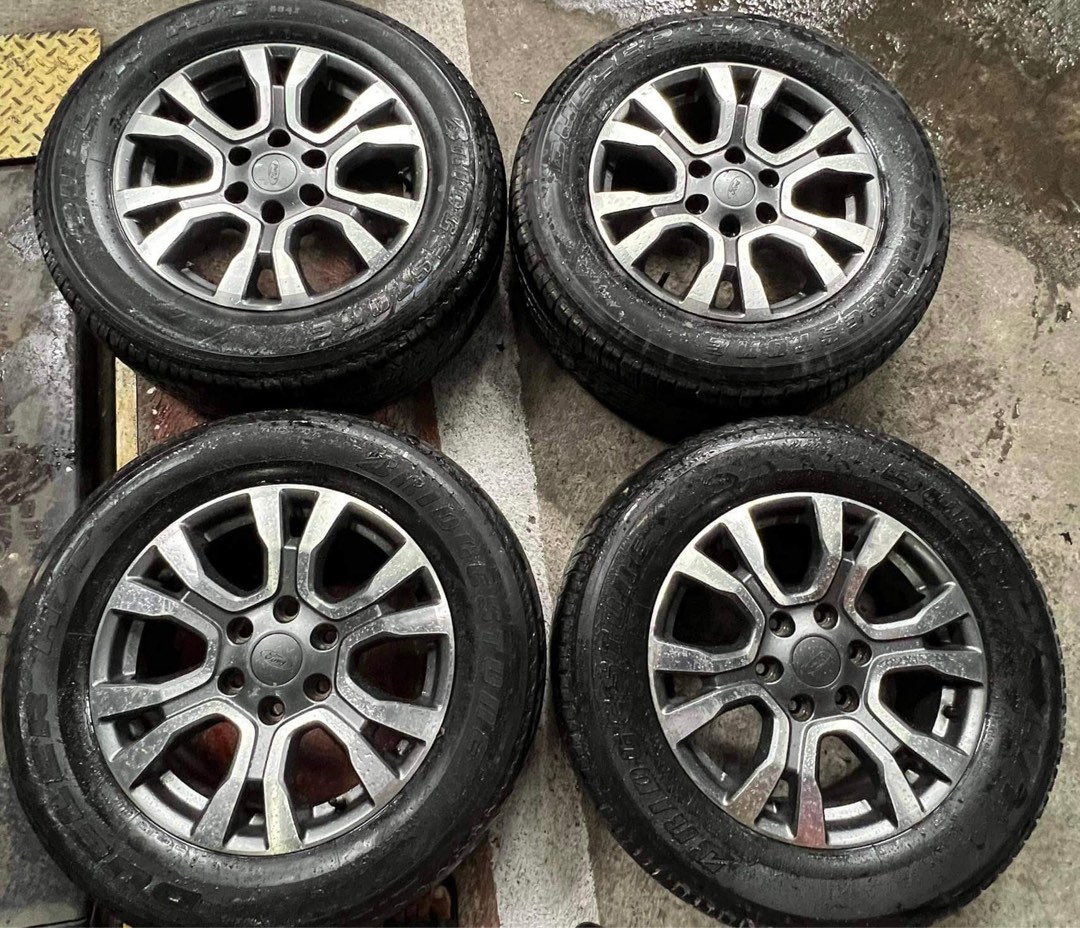 18” Ford Ranger stock mags 6holes pcd 139 with 265-60-R18 Bridgestone ...