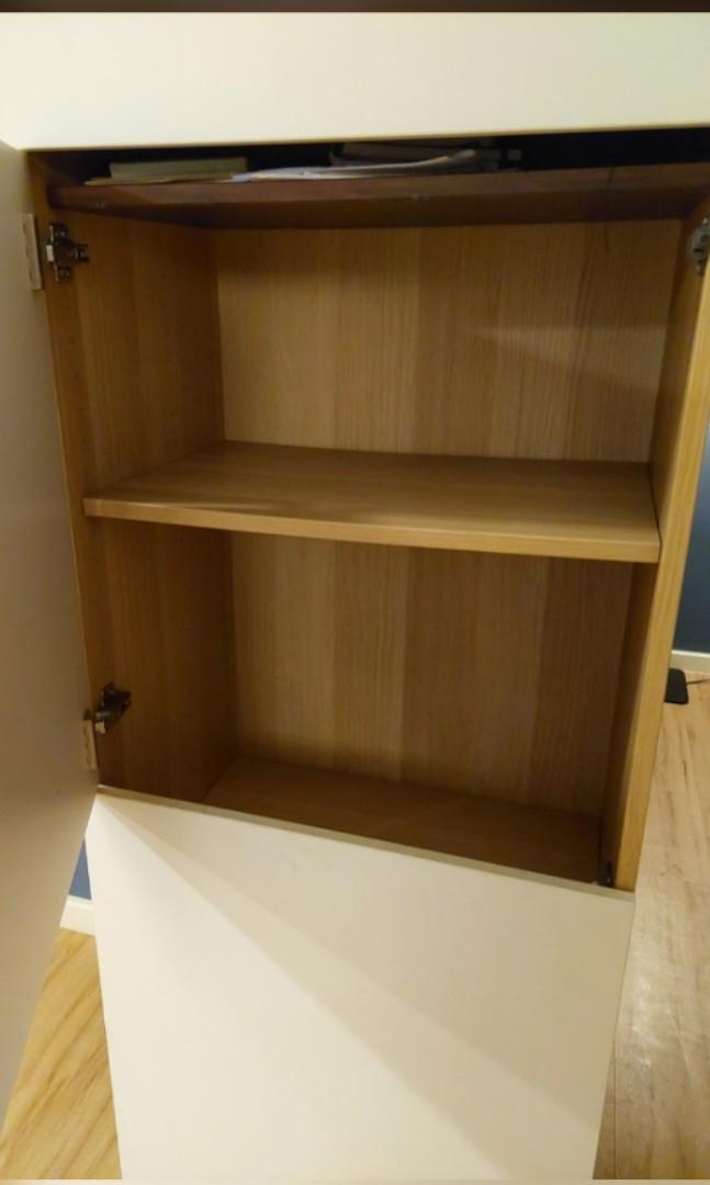 2x Ikea Besta Storage Unit with Doors and Adjustable Shelves, Furniture ...