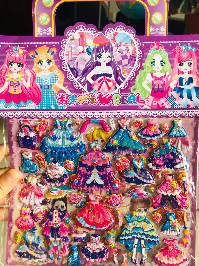 3D princess dress up stickers, Hobbies & Toys, Toys & Games on Carousell