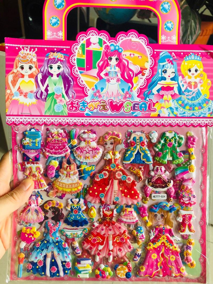 3D princess dress up stickers, Hobbies & Toys, Toys & Games on Carousell