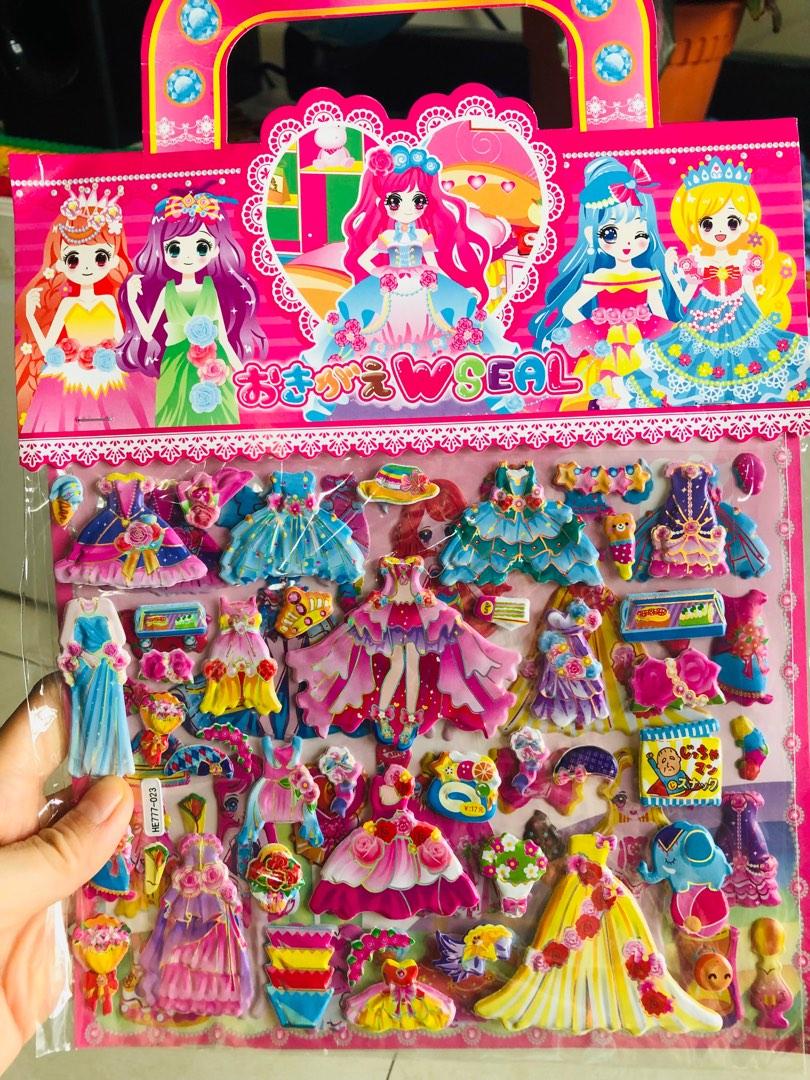 3D princess dress up stickers, Hobbies & Toys, Toys & Games on Carousell