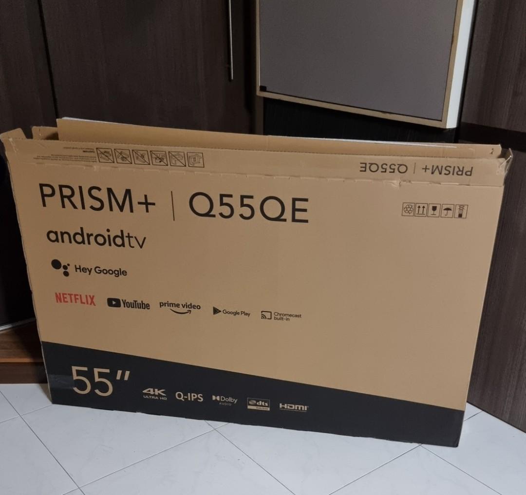 55 Inch Prism+ Q55-QE Empty TV Box with Styrofoam, TV & Home Appliances ...