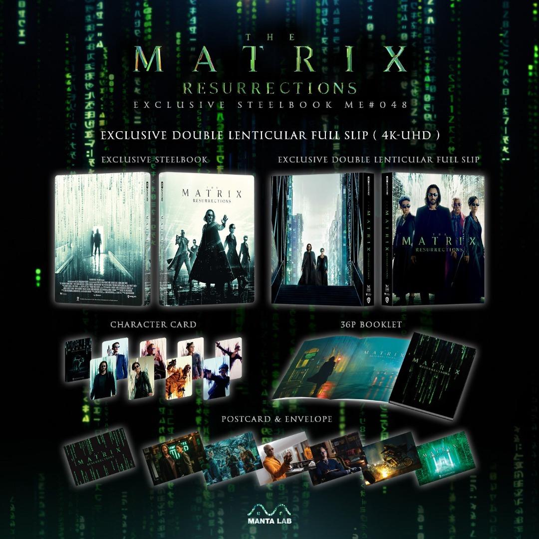(全新) 港版 Manta Lab 獨家鐵盒 The Matrix Resurrections【22 世紀殺人網絡 - 復活次元】(雙面幻變 ...