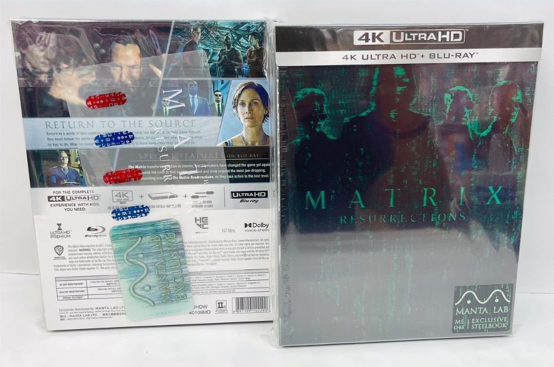 (全新) 港版 Manta Lab 獨家鐵盒 The Matrix Resurrections【22 世紀殺人網絡 - 復活次元】(雙面幻變 ...
