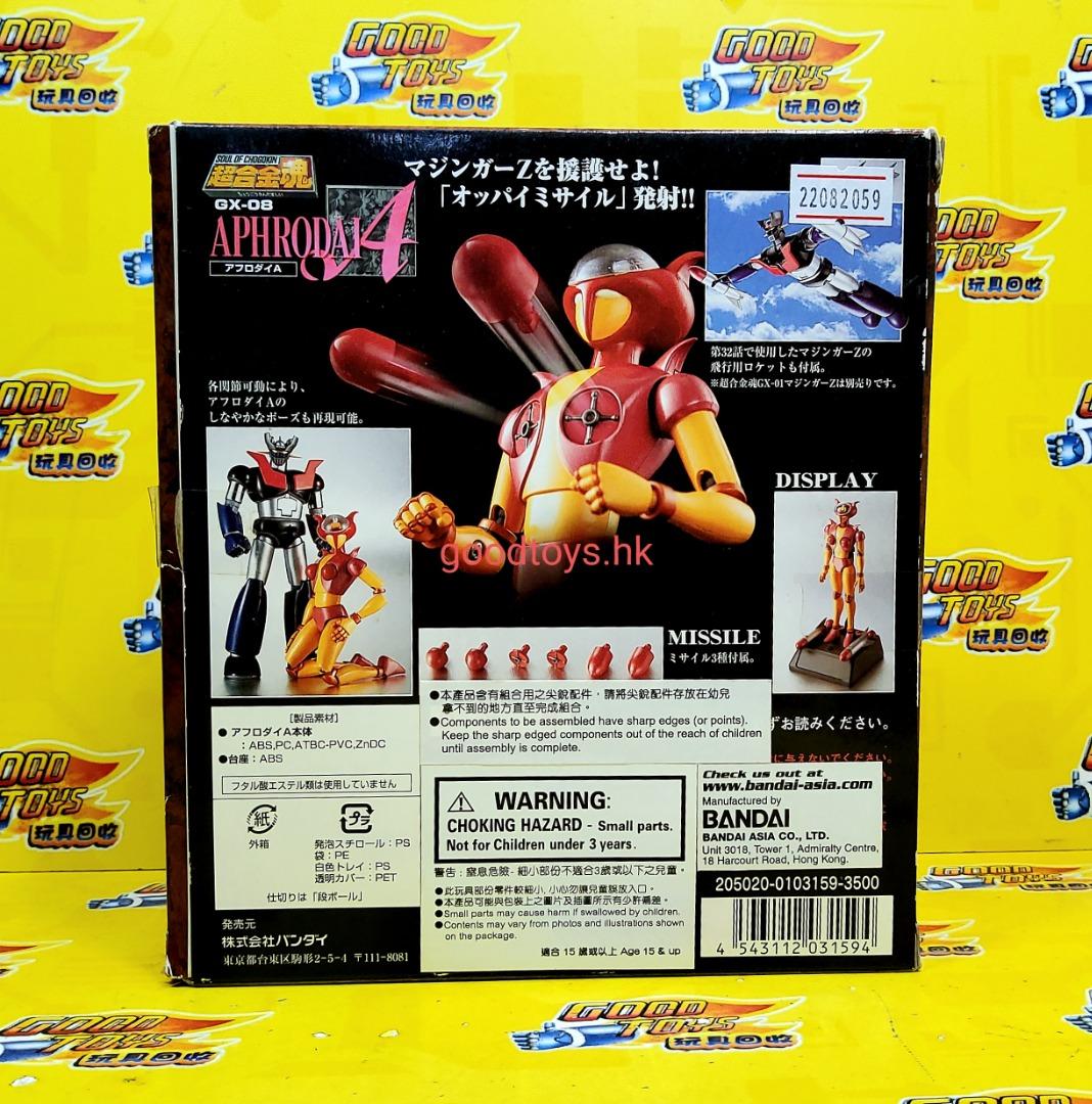 中古已開封 BANDAI 超合金魂 GX-08 APHRODAI A 愛美神, 興趣及遊戲, 玩具 & 遊戲類 on Carousell