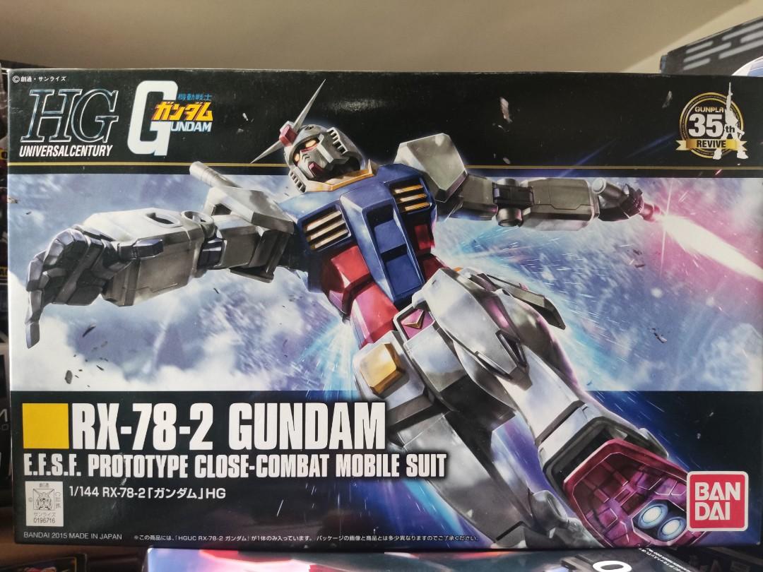 全新 BANDAI HG 1/144 RX-78-2 GUNDAM 機動戰士 高達 35th REVIVE 再生版 HIGH GRADE 高達模型 GUNPLA, 興趣及遊戲, 玩具 & 遊戲 ...