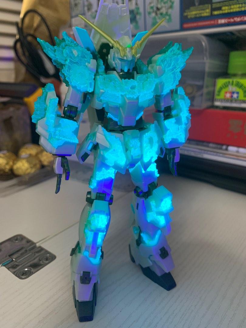 已砌 Gundam Base 限定 UNICORN GUNDAM LUMINOUS CRYSTAL BODY PB HG 144, 興趣及遊戲 ...