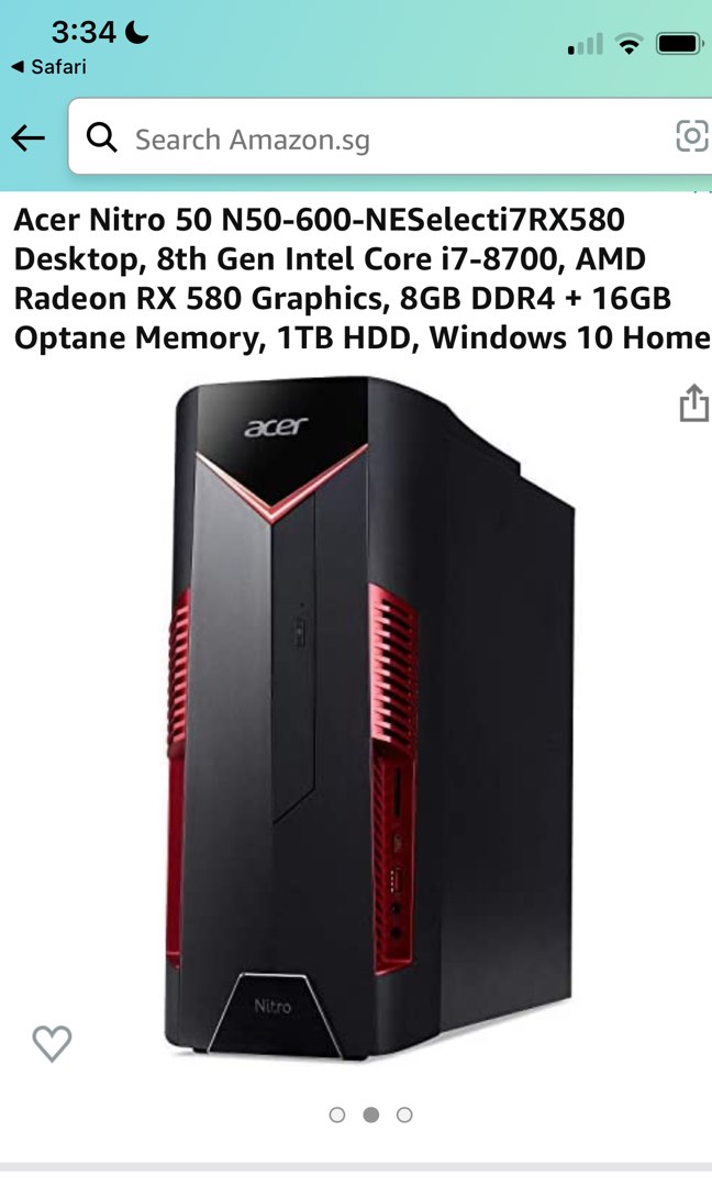 Acer Nitro 50, Computers & Tech, Desktops on Carousell