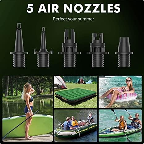 AIRBANK 20PSI 7500mah battery Paddle Board Pump Whale Shark, SUP ...