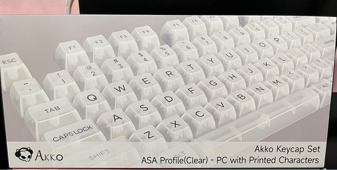 Akko White Transparent Keycaps, Computers & Tech, Parts & Accessories ...
