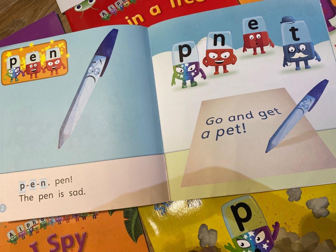 Alphablocks story books( phonics), 興趣及遊戲, 書本 & 文具, 小朋友書 - Carousell