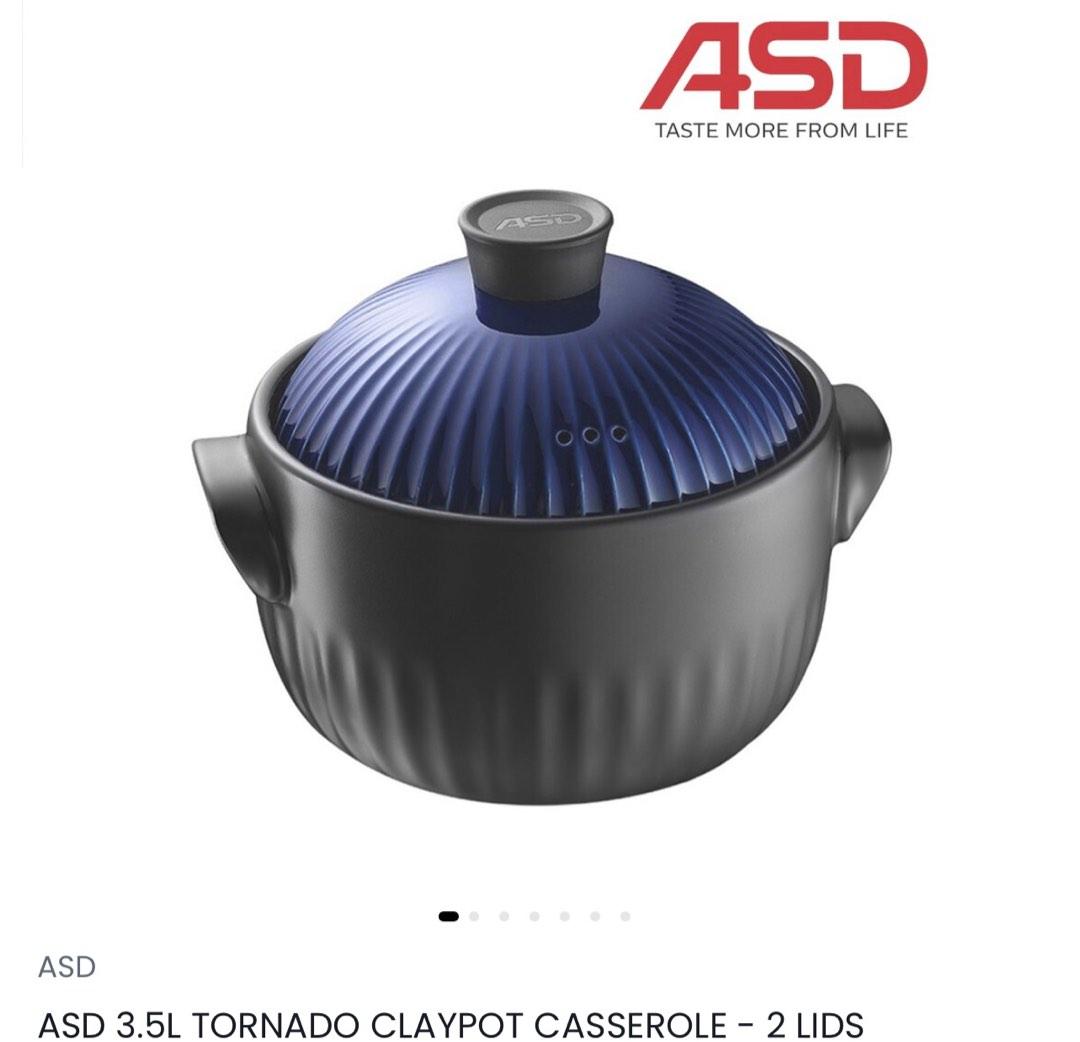 ASD 3.5L TORNADO CLAYPOT CASSEROLE HP35TCP, Furniture & Home Living ...