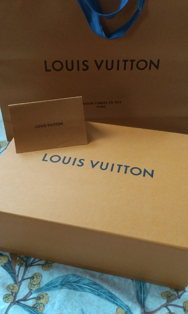 Auth LV paper bag , box & card, Luxury, Bags & Wallets on Carousell