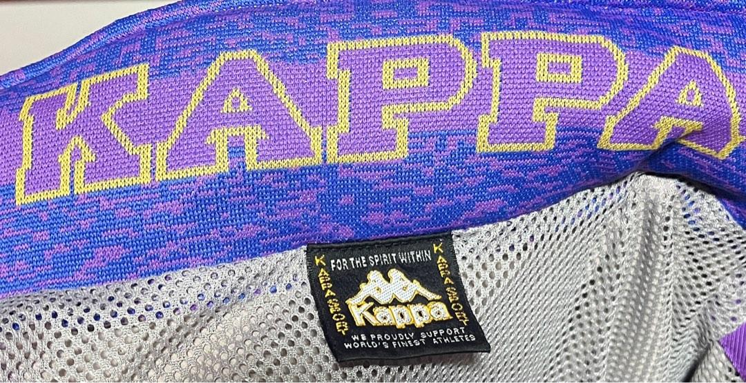 Authentic KAPPA purple violet windbreaker bomber motorcycle jacket ...