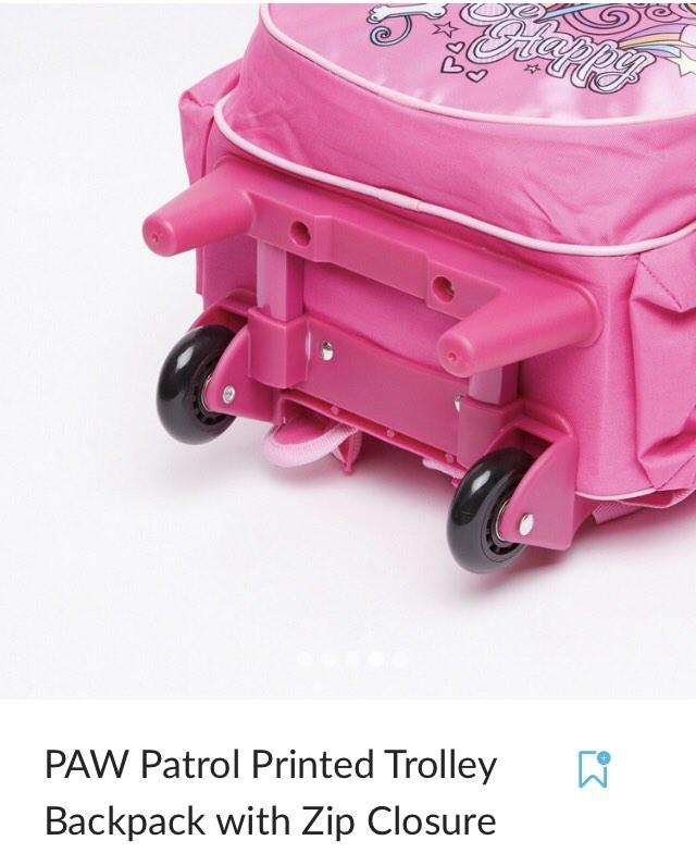 Authentic Paw Patrol Skye trolley backpack bag, Babies & Kids, Babies ...