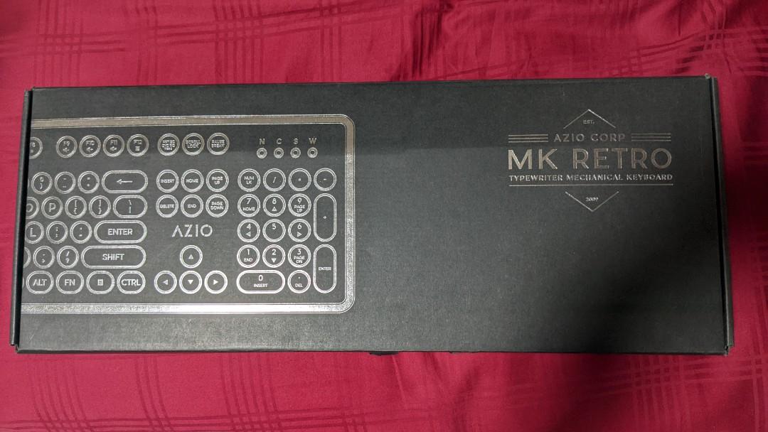 Azio MK RETRO typewriter keyboard (clicky), Computers & Tech, Parts ...