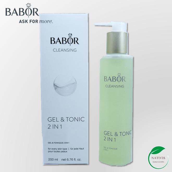 BABOR Cleansing Gel & Tonic 2 in 1 - 200ml [For Oily & Problematic Skin ...