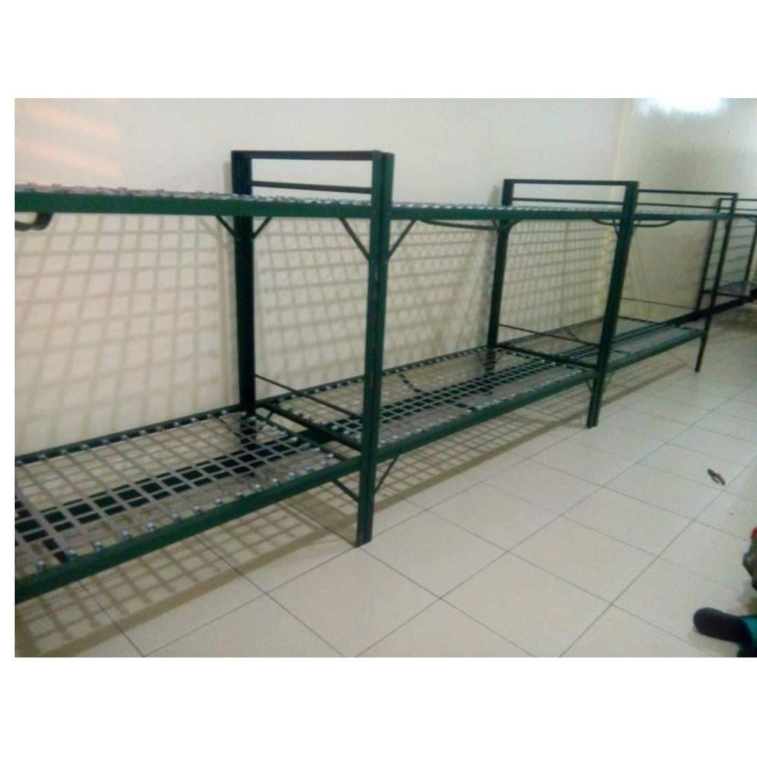 bed double deck military spring, Furniture & Home Living, Furniture ...