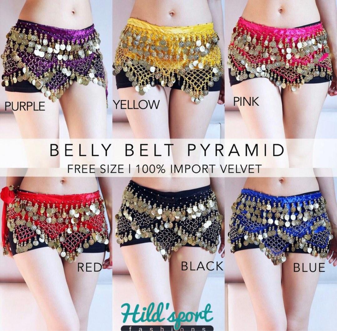 Belly Belt Pyramid, Fesyen Wanita, Aksesoris di Carousell
