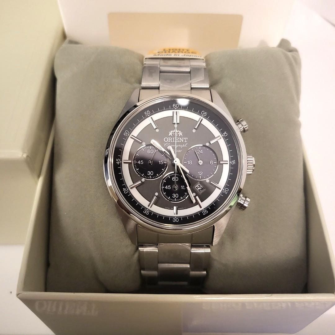 [BNIB] JDM ORIENT Sporty NEO 70s PANDA Dark Gray SOLAR, Men's Fashion ...