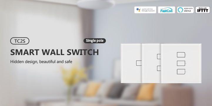Broadlink TC2S Smart Light Switch - Smart Home Automation, TV & Home ...