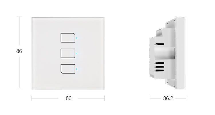 BroadLink TC3 Light Switch, Elegant Smart Switches, Smart Home ...