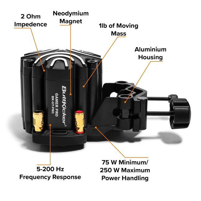 Buttkicker Gamer Pro / butt kicker haptics / sim racing haptics ...