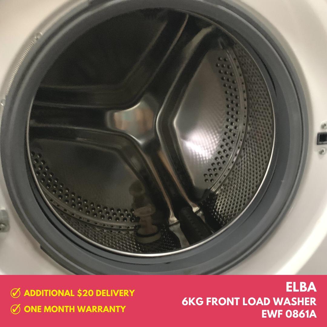BUY NOW! ELBA 6kg Front Load Washer_EWF 0861 A, TV & Home Appliances ...