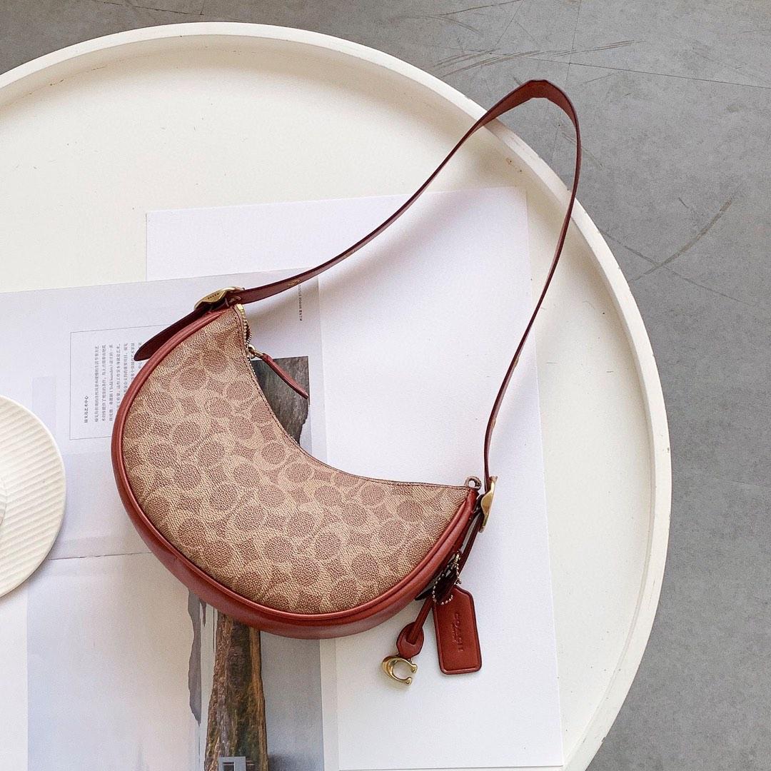 Coach Luna Shoulder Bag In Signature Canvas, Women's Fashion, Bags ...