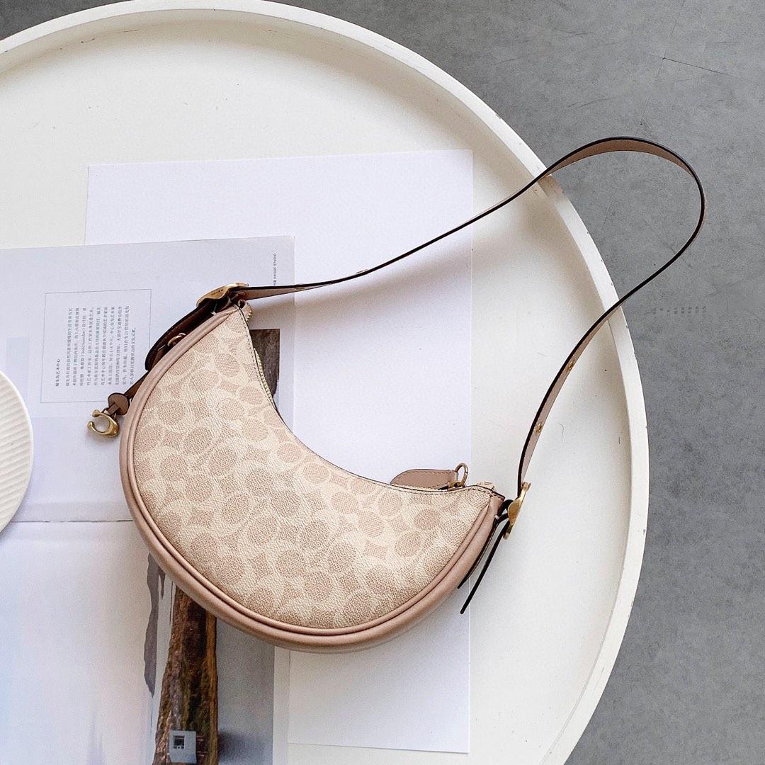 Coach Luna Shoulder Bag In Signature Canvas, Women's Fashion, Bags ...