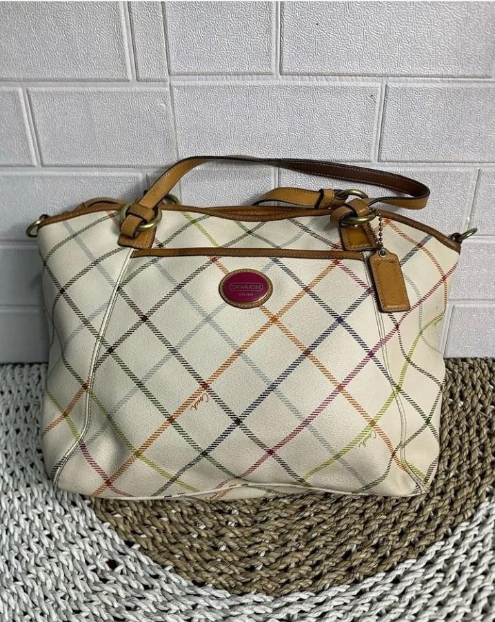 COACH MIX KULIT ASLI, Fesyen Wanita, Tas & Dompet di Carousell