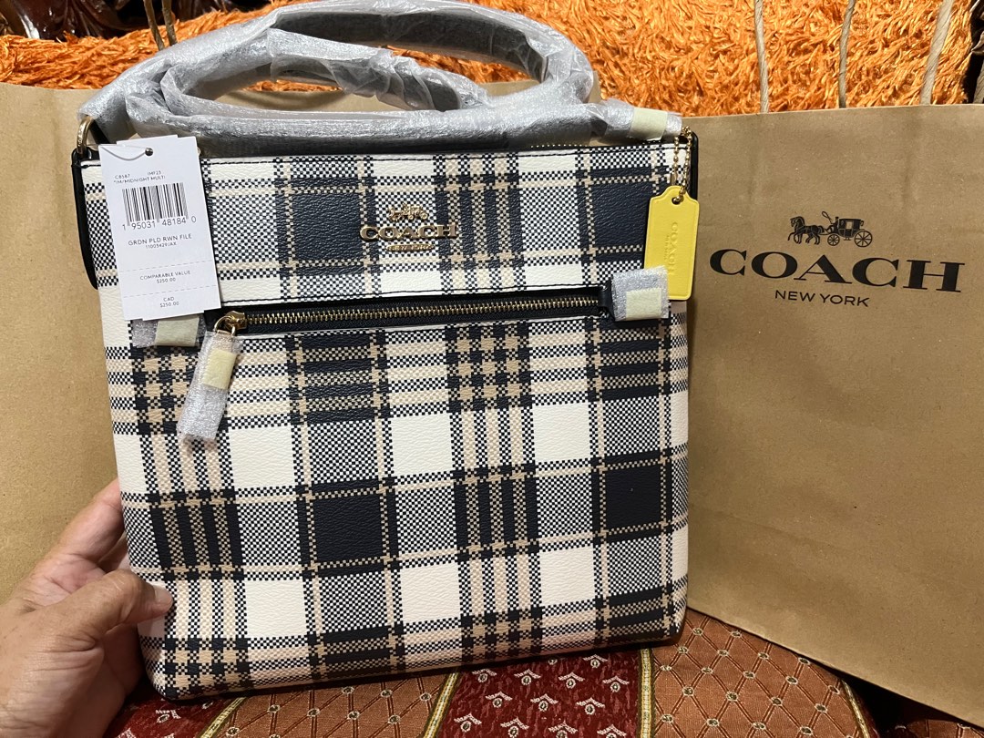 COACH ROWAN FILE BAG, Luxury, Bags & Wallets on Carousell