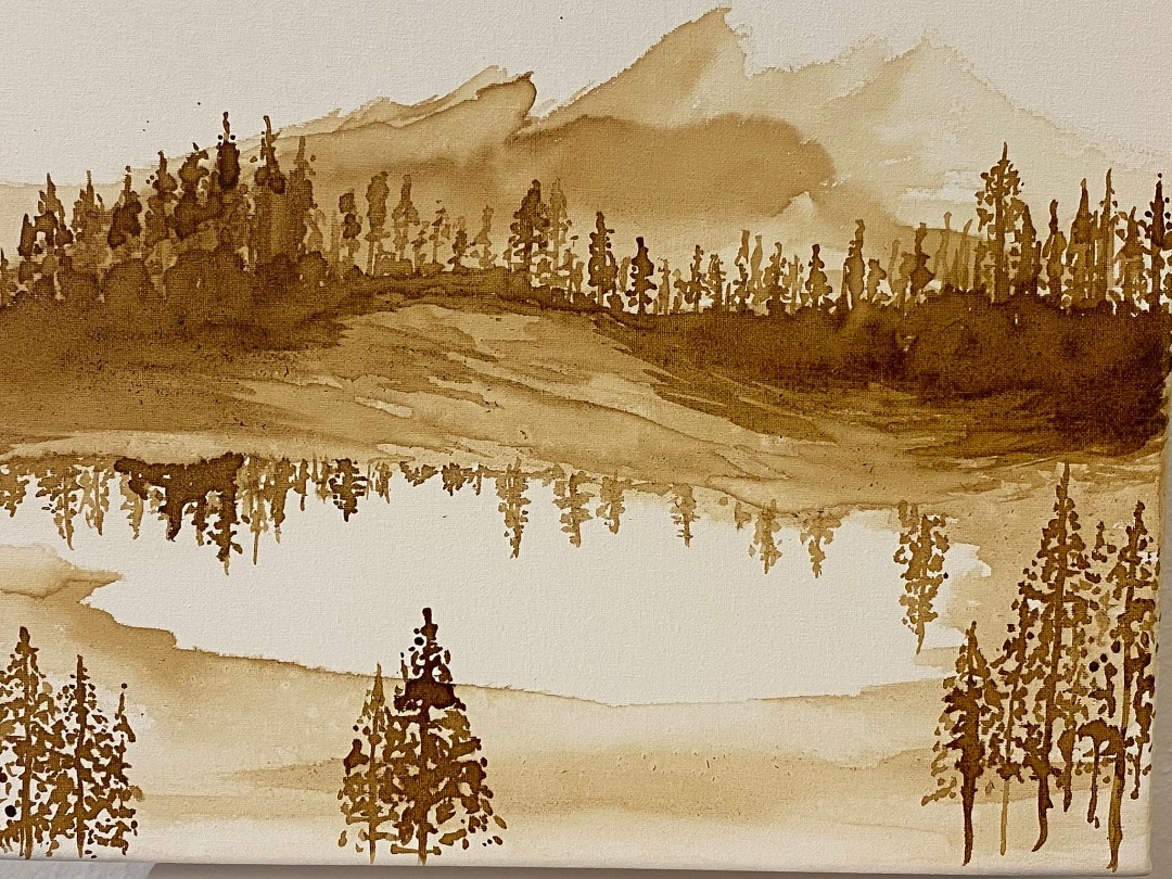 Coffee painting, Hobbies & Toys, Stationery & Craft, Art & Prints on ...