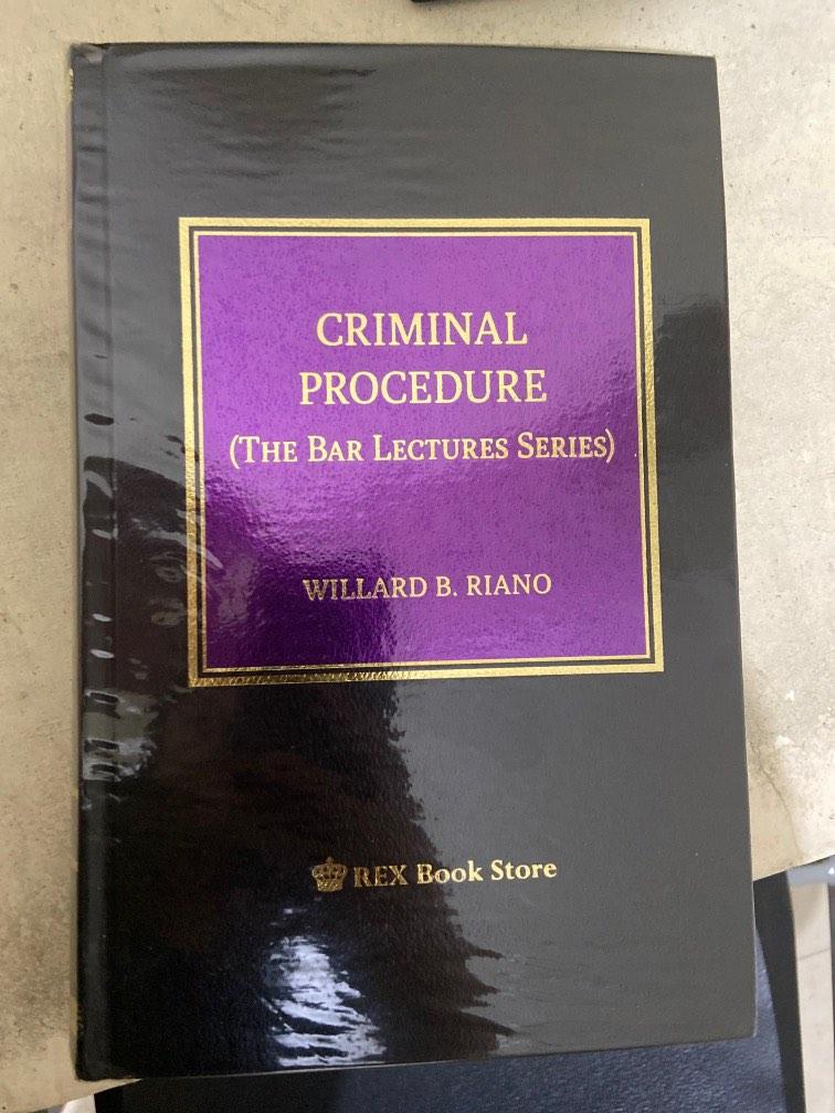 Criminal Procedure Riano 2019, Hobbies & Toys, Books & Magazines ...
