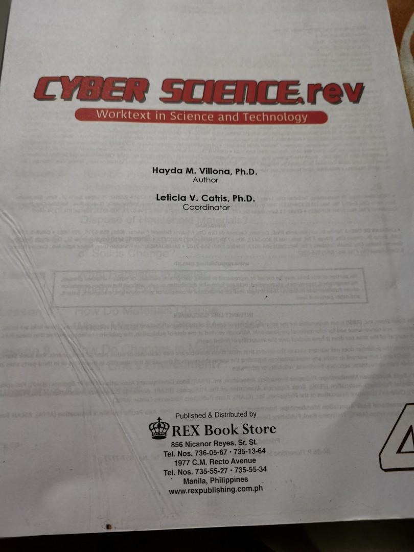 Cyber Science. Rev Worktext in Science and Technology for Grade 4 ...