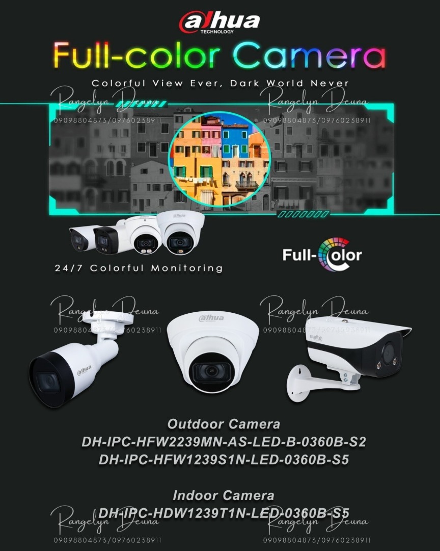 DAHUA FULL COLOR IP CAMERA, Furniture & Home Living, Security & Locks ...