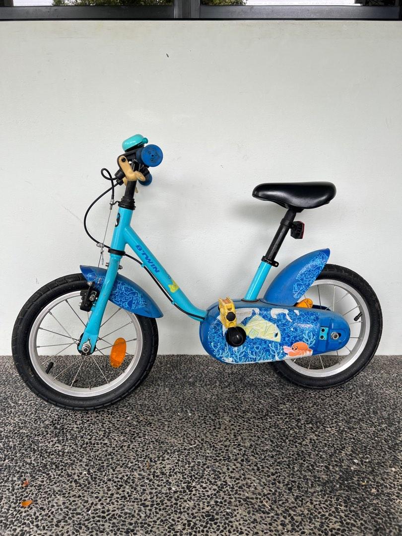 Decathlon Btwin Kids Bike 14inch blue, Sports Equipment, Bicycles & Parts, Bicycles on Carousell