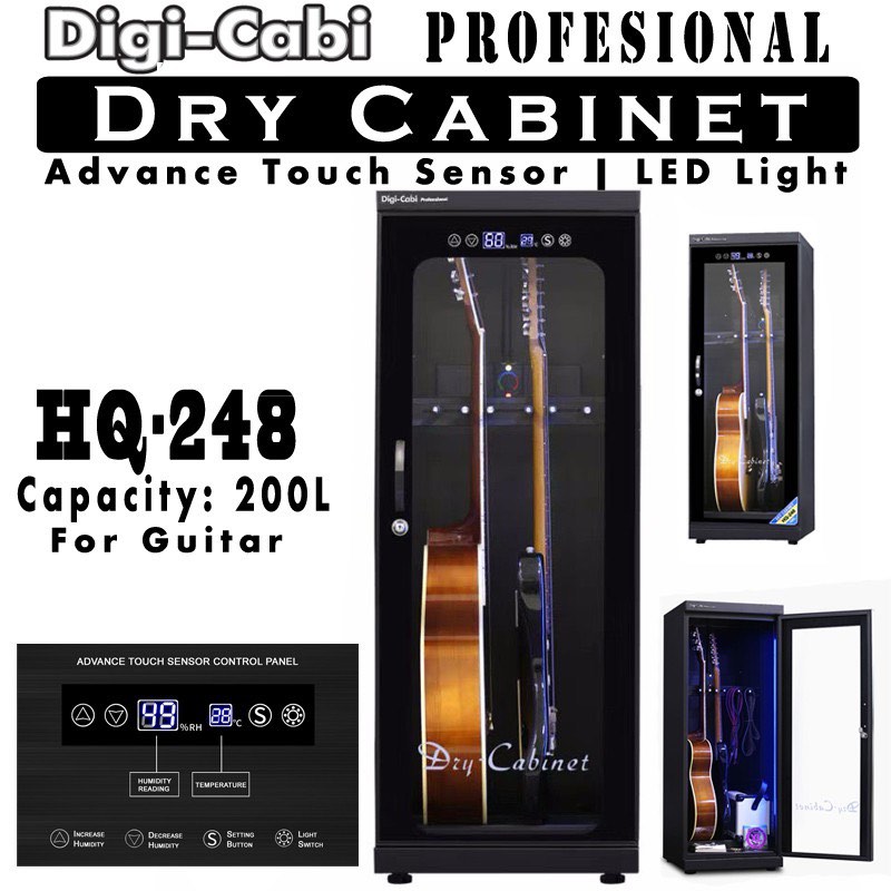 Digi Cabi HQ-248 200L Electronic Dry Cabinet For Guitars, Hobbies ...