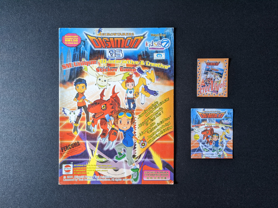 Digimon Tamers #03 Sticker Album, Hobbies & Toys, Books & Magazines ...