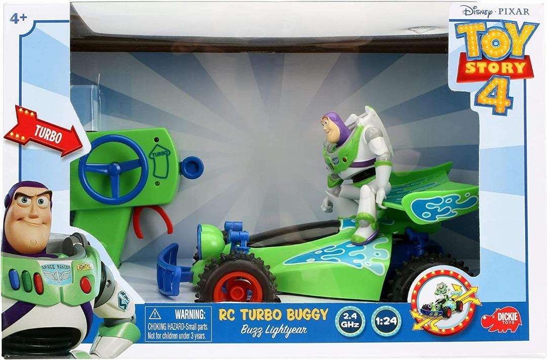 DISNEY Toy Story 1:24 RC Turbo Buggy Buzz Lightyear toy set, Hobbies ...