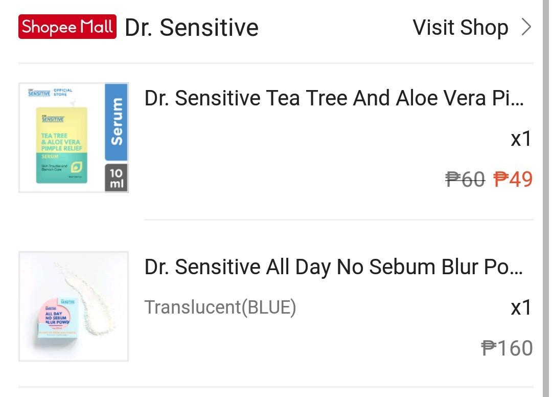 Dr. sensitive all day no sebum blur powder (translucent), Beauty ...