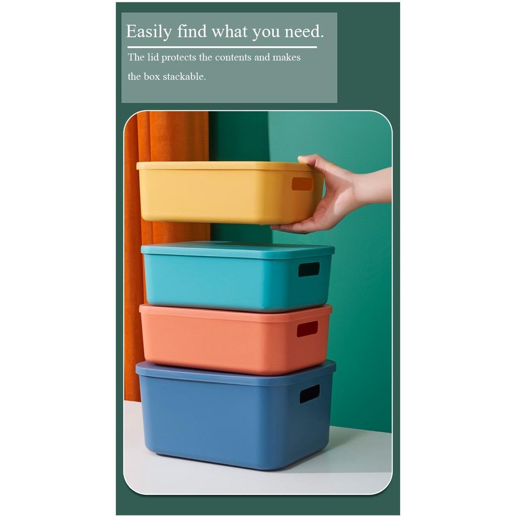 Durable Colorful Storage Boxes with lid/Stackable Storage Box/Cabinet ...