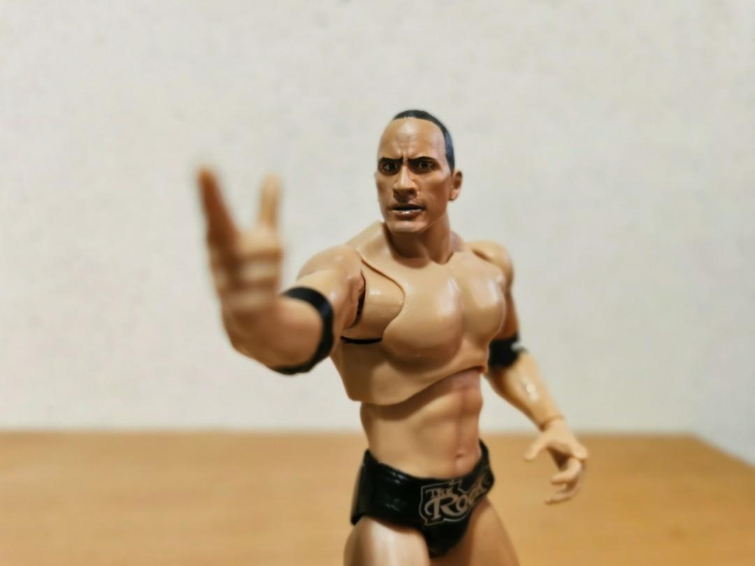 Dwayne Johnson, The ROCK, WWE sh figuarts, tamashii Nation toy figure ...