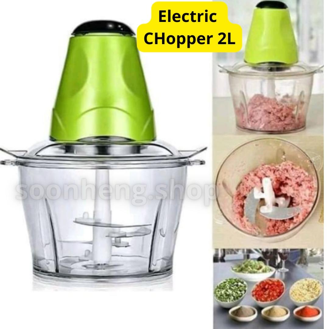 Electric Multifunction Food Chopper 250W 2L/ Glass 300W 2L/Stainless Steel 400W 3LMeat Grinder ...
