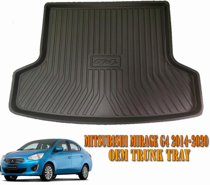 ELECTROVOX Mitsubishi Mirage G4 2014 to 2022 OEM Cargo Trunk Tray, Car ...
