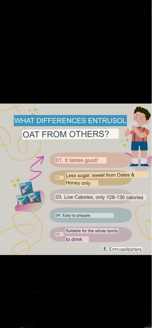 Entrusol OAT Cereal Drink, Food & Drinks, Packaged & Instant Food on ...